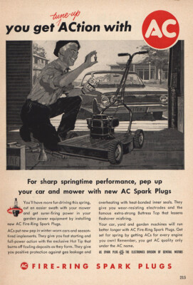 1962 AC Spark Plugs: Sharp Springtime Perfomance Vintage Print Ad | eBay