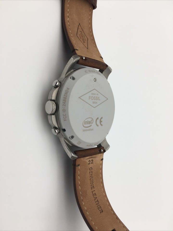 Fossil Men's Q Grant Smart Watch, LED, Chronograph, Bluetooth, 44MM ...