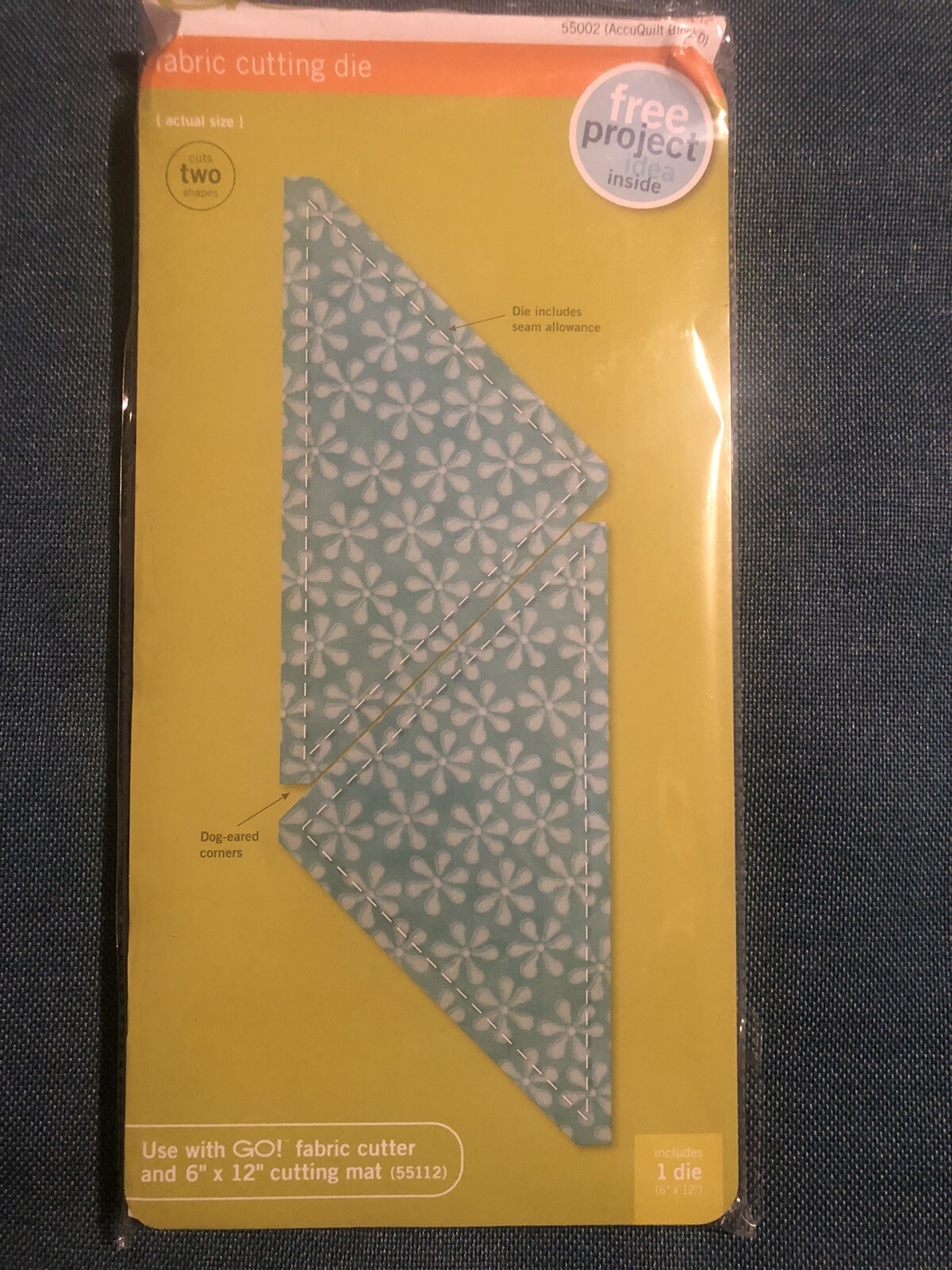 Accuquilt GO! Triangle 4-7/8 Cutting Die Cuts 2 Shapes | eBay