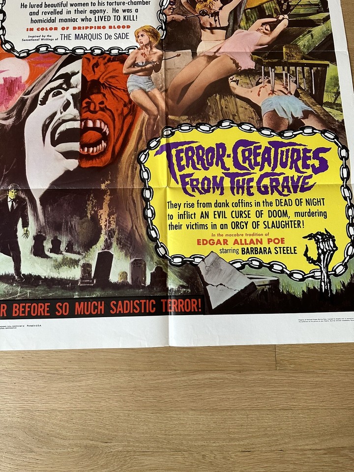 Bloody Pit of Horror/Terror-Creatures from the Grave Combo 1965 OG RARE ...