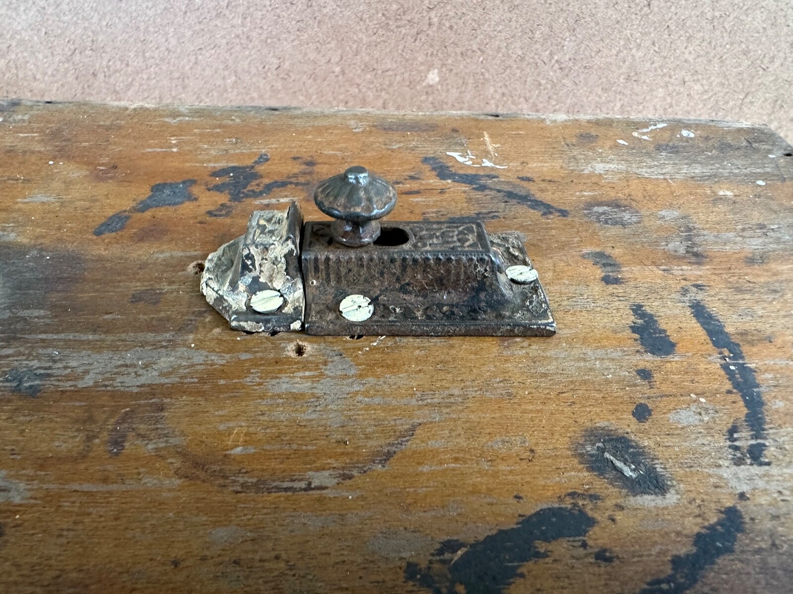 Vtg.Ornate Eastlake Victorian Cabinet Door Bolt Lock Latch w/ Keeper ...