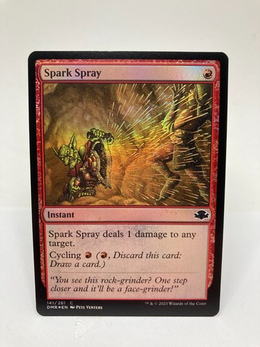 Spark Spray NM/M* FOIL Dominaria Remastered ENGLISH 141/261 mtg ...