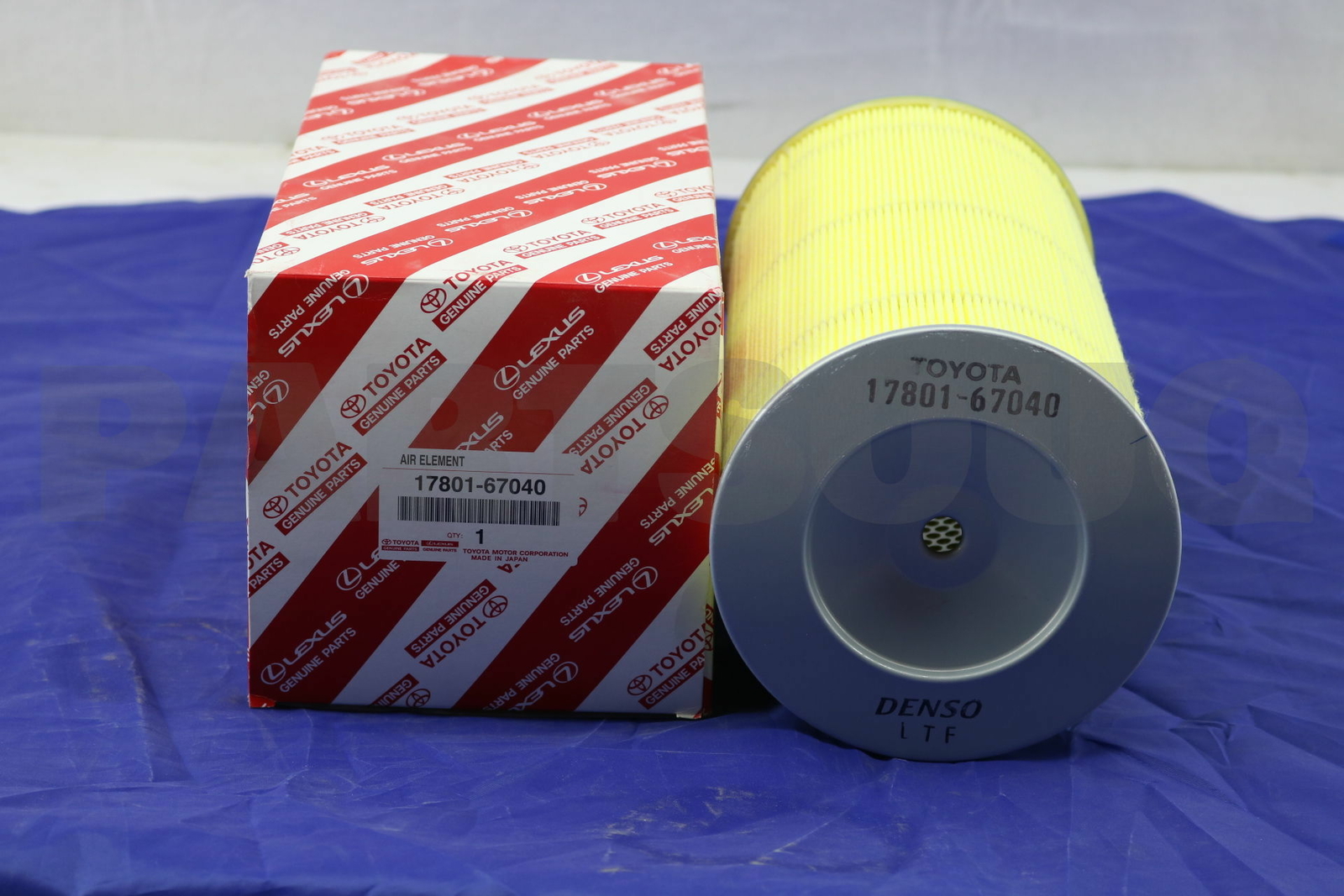 1780167040 Genuine Toyota ELEMENT SUB-ASSY, AIR CLEANER FILTER 17801 ...