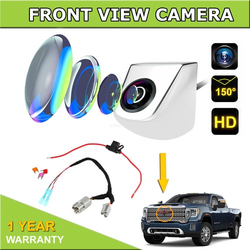 Front View Grille Camera for GMC Sierra Chevy Silverado 1500 with Power ...