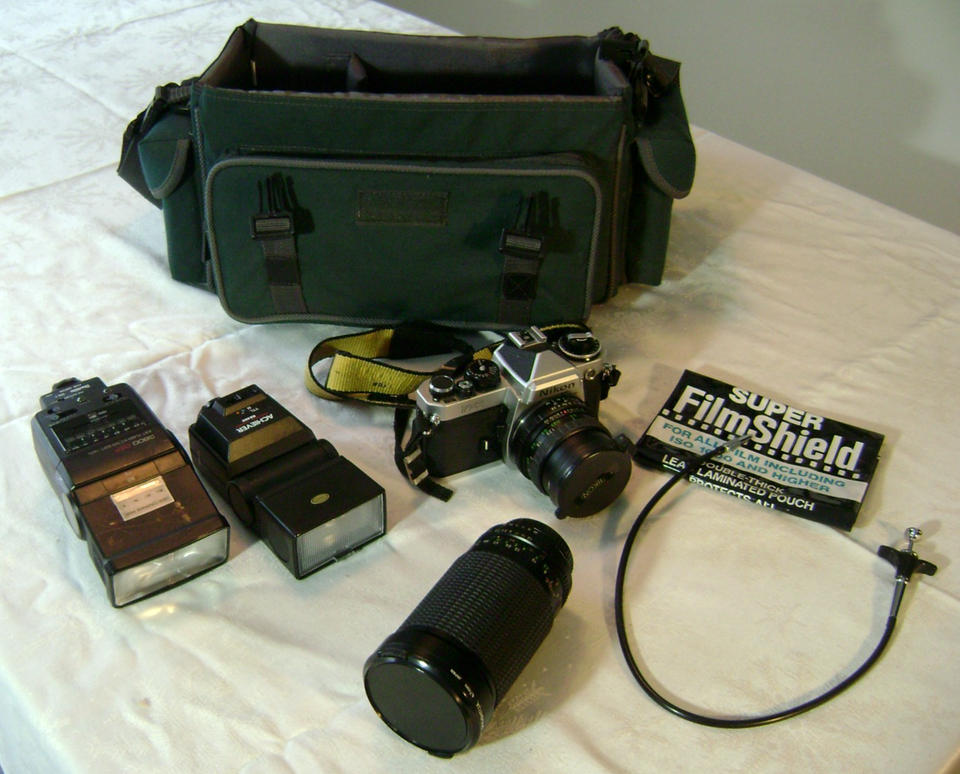 Nikon FE2 35mm Film SLR Silver Camera Body (Original Owner) | eBay