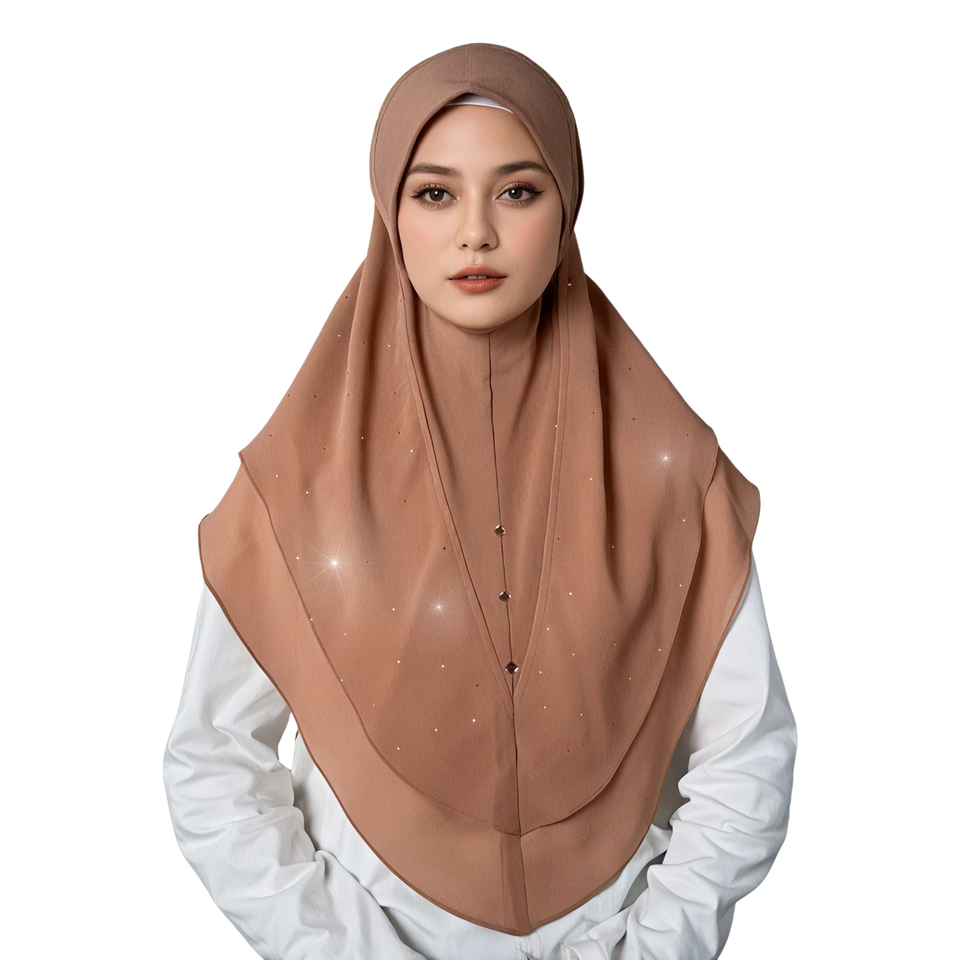 Instant Headscarf Women Hijab Muslim Turban Shawl Wrap Amira Scarf ...