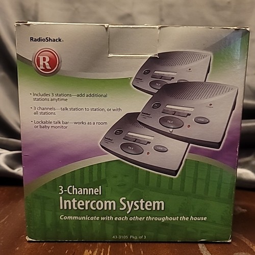 Working Set of Three Radio Shack 3-Channel FM Wireless Intercom System ...
