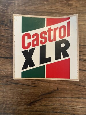 CASTROL XLR Motor Oil - Original Vintage 1960's 70's Racing Decal ...