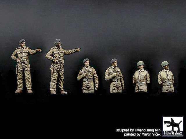 Black Dog 1/72 British Tank Crew WWII Tankers (2 Full and 4 Half ...