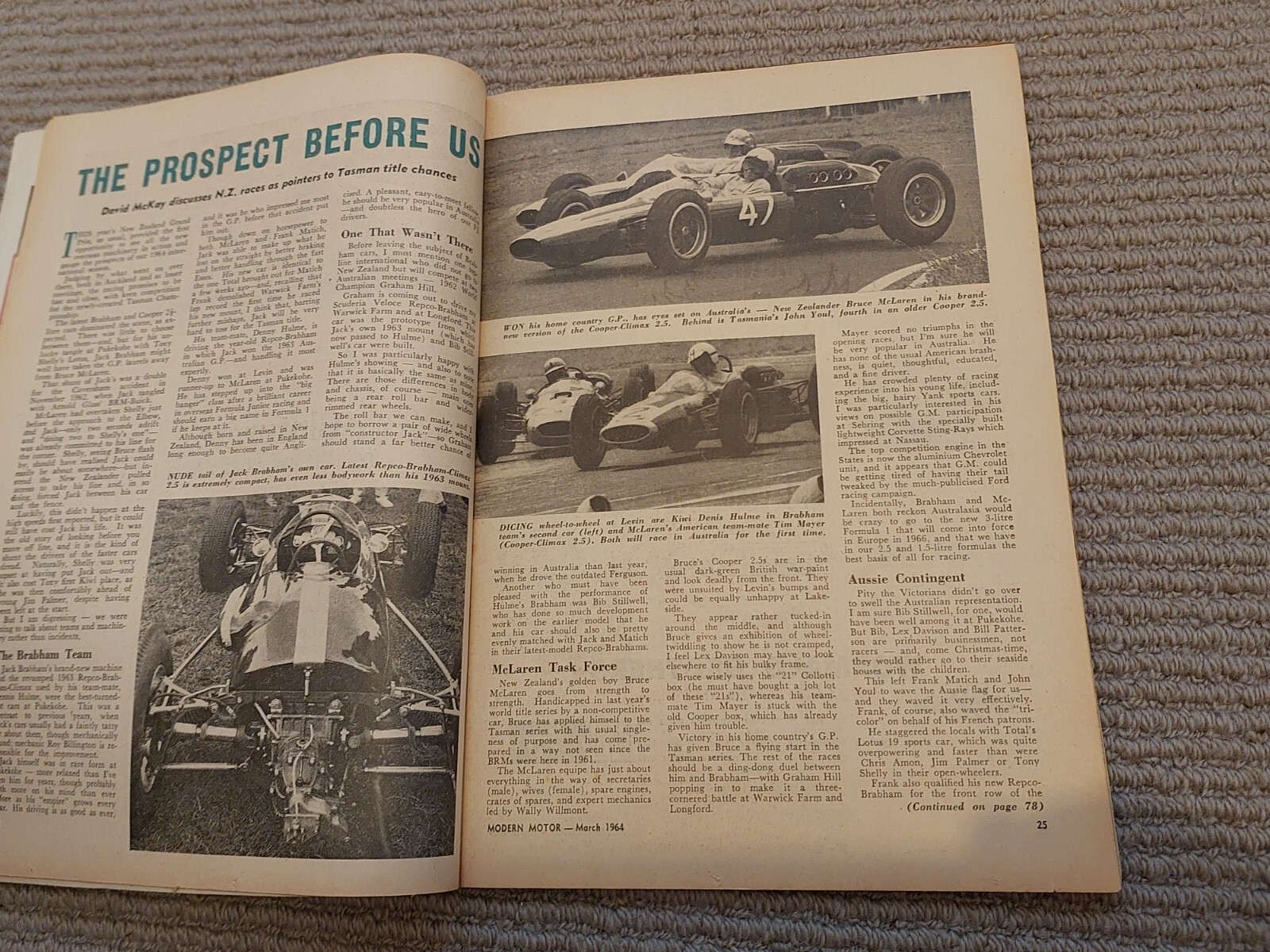 Modern Motor Magazine 1964 - New Holden And Ford Models, Hillman IMP ...