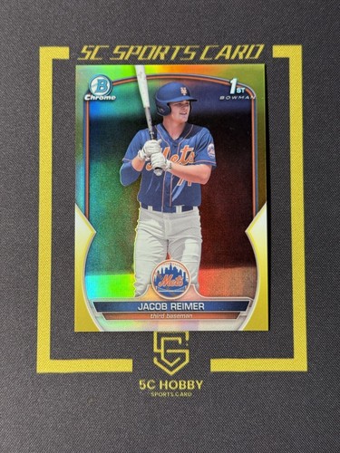 2023 Bowman Chrome 1st Prospects Yellow Ref /75 Jacob Reimer FCKC9 | eBay