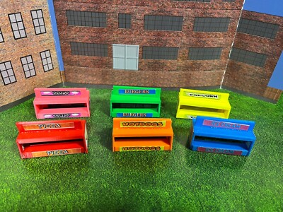 Model Train HO Scale Food Stands - Includes Six Snack Booths with ...