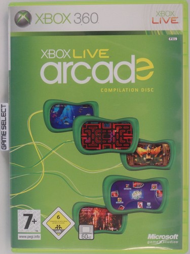 Xbox Live Arcade Compilation Disc 360 Pac-Man One Luxor 2 Boom - Rocket ...