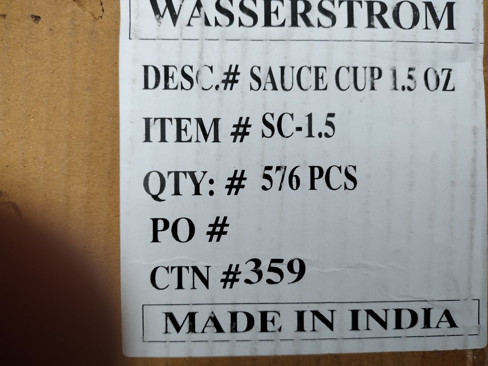 (12 Pack) 1.5 oz Sauce Cups, Stainless Steel Condiment Cups / Portion ...