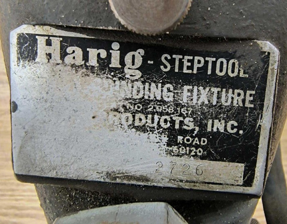 HARIG STEPTOOL Helixpoint RELIEF GRINDING FIXTURE 5C Collet motorized ...