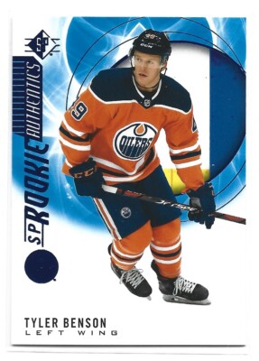 Tyler Benson 2020-21 SP Hockey Rookie Authentics #122 - RC Edmonton ...
