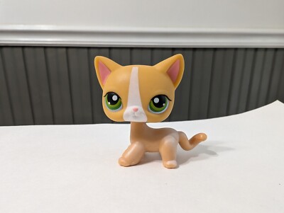 Authentic Littlest Pet Shop Lps 72 Shorthair Kitty Cat Yellow With ...