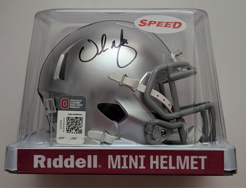 URBAN MEYER SIGNED RIDDELL SPEED OHIO STATE MINI FOOTBALL HELMET ...