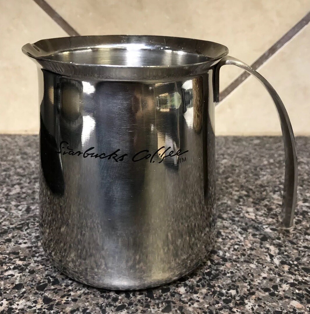 Starbucks Stainless Steel Coffee Milk Frother Small Pitcher | eBay