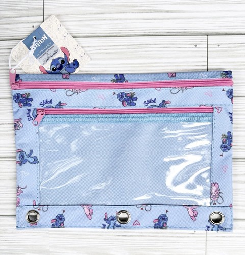 Disney Lilo & Stitch Angel Double Compartment Pencil Case/Pouch ...