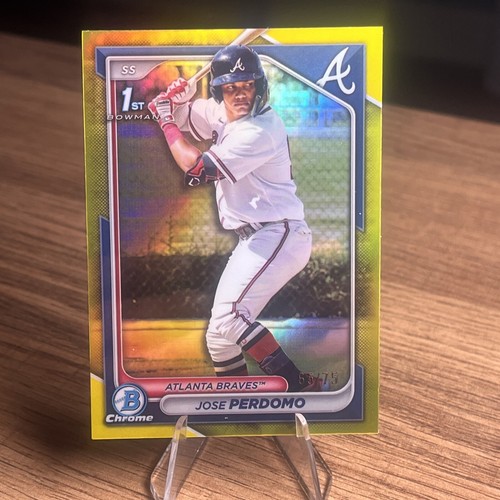 Jose Perdomo 2024 Bowman Chrome 1st 65/75 Braves #1 Prospect🔥🔥🔥 | eBay