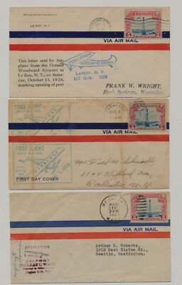 US - 3 Airmail Covers Lot # 132 | eBay