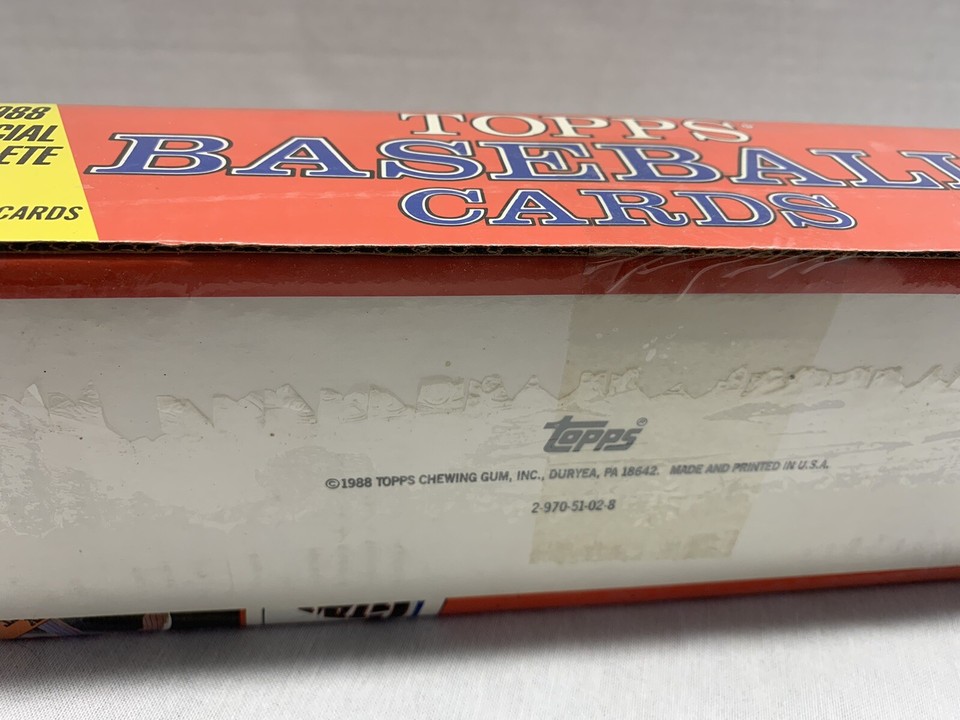 Topps Baseball Cards Factory Sealed 1988 Official Complete Set 792 ...