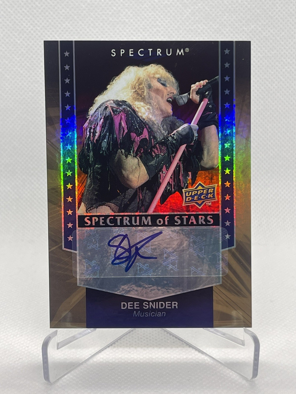2008 Upper Deck Dee Snider #SSS-DS Spectrum of Stars Auto Twisted ...
