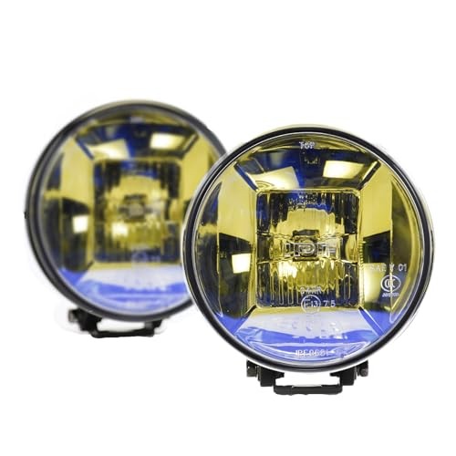 IPF Halogen Fog Lights H3 Round 166mm Diameter Yellow 12V Set of 2 ...