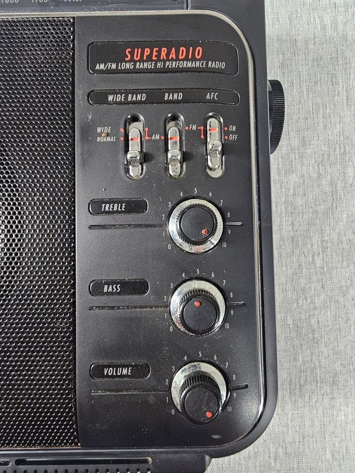 GE Superadio III Portable AM/FM Radio Long Range High Performance ...