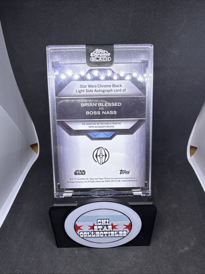 2024 TOPPS STAR WARS CHROME BLACK BOSS NASS BRIAN BLESSED AUTO ALS-BS ...