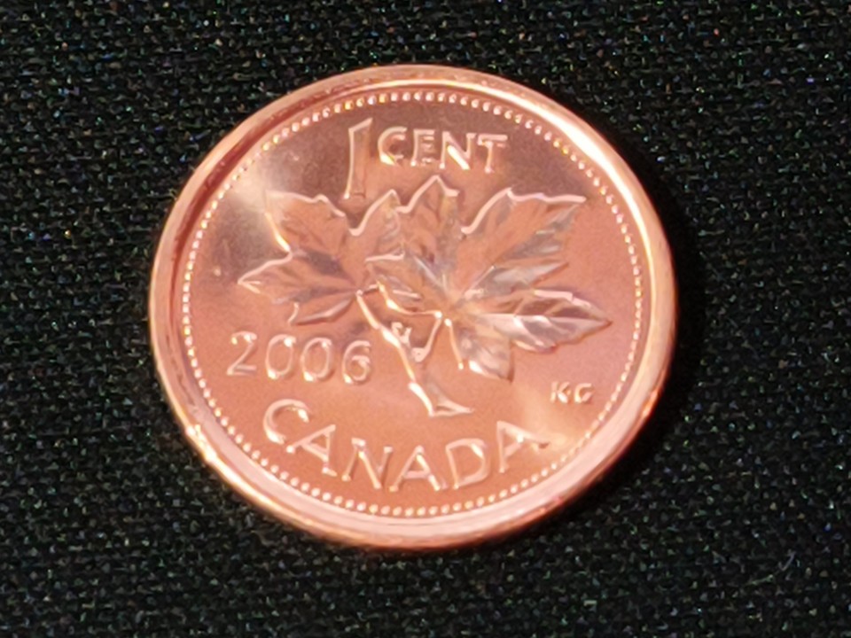Canada 2006 RCM LOGO 1 Cent Steel One Canadian Penny Coin Magnetic BU ...