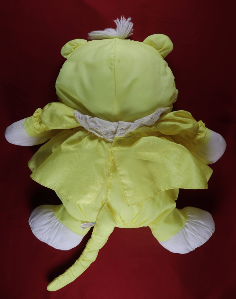 Vintage Fisher Price Puffalump Yellow Cat Plush 8002 Nylon Stuffed ...