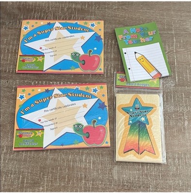 Vintage Super Star Student Award Bundle Includes Certificates, Notepad ...