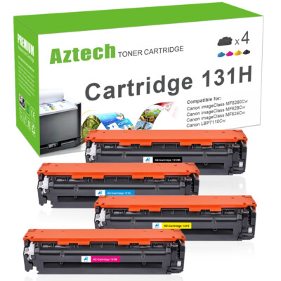 4x Toner Cartridge Compatible for Canon 131H MF628CW imageCLASS MF624CW ...
