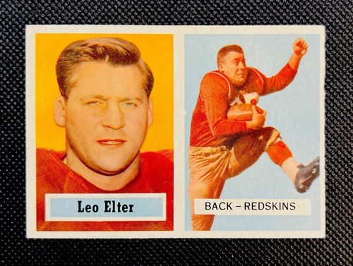 1957 Topps Leo Elter NM RC Washington Redskins #36 | eBay