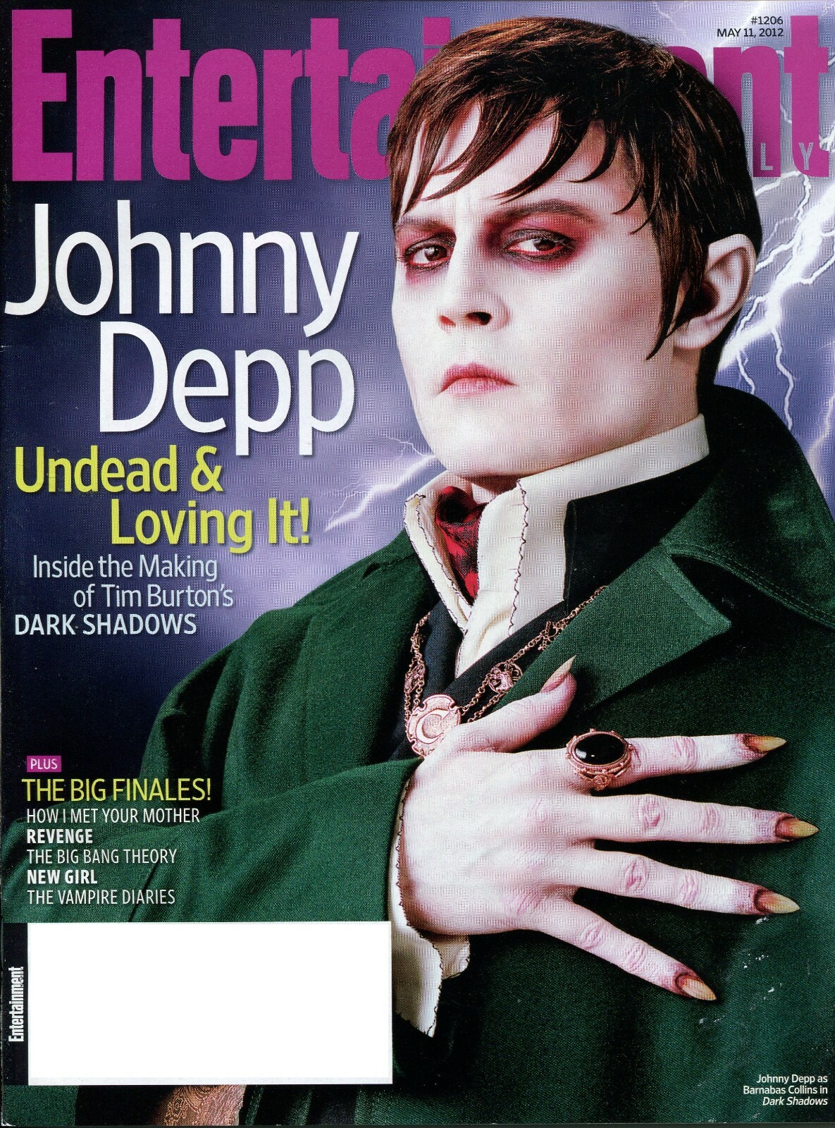 Entertainment Weekly Magazine 5-11-12 - Johnny Depp, Vampire Diaries ...