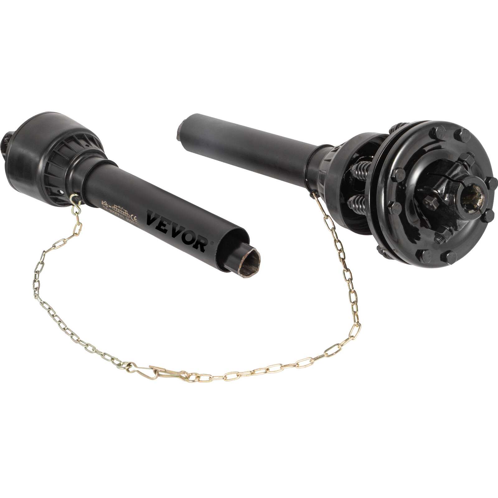 VEVOR PTO Shaft PTO Drive Shaft 1-3/8" 6 Spline Endw/Slip Clutch T4 43 ...