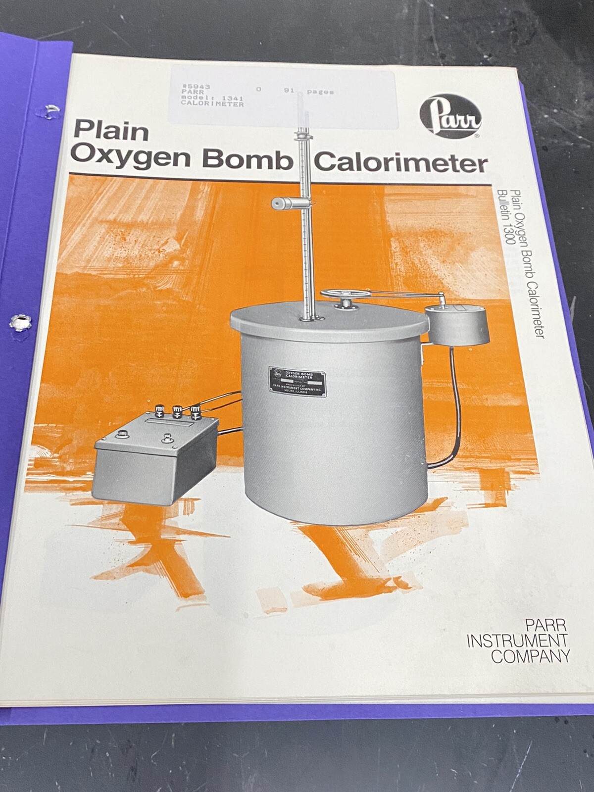 Parr Bomb Calorimeter