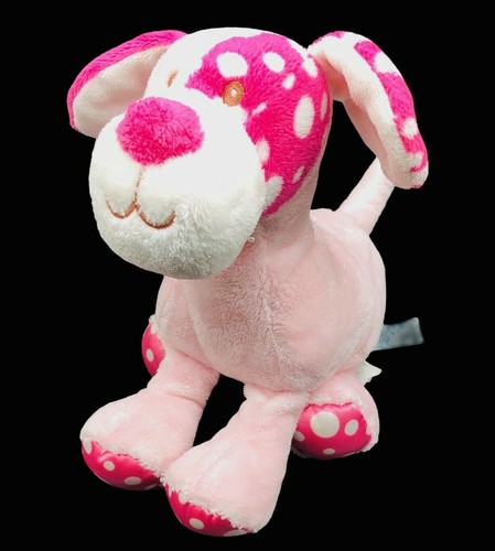 Douglas Baby Cuddle Toy Pink Puppy Dog 6” Plush Lovey Polka Dots ...