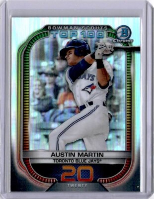 2021 Bowman Chrome Austin Martin Rookie Card RC Top 100 #BTP-20 ...
