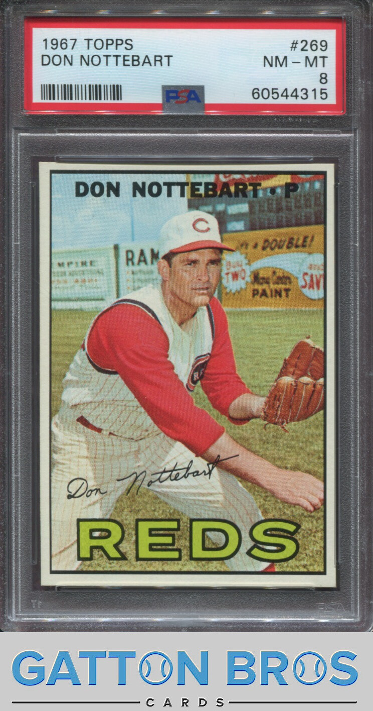 1967 Topps Don Nottebart #269 PSA 8 NM-MT | eBay
