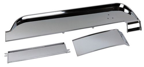 Deluxe Dash Panel Trim - 3pc - Chromed Plastic - W/O Inserts For 1967 ...
