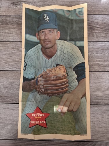 1968 Topps Baseball Poster - Gary Peters (#13 of 24 ) Chicago White Sox ...