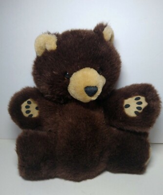 Brown Bear Hand Puppet 11" Plush Art's Toy Stuffed Animal Puppet | eBay