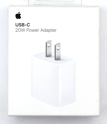 Apple Genuine 20W USB-C Power Adapter Brick Wall Plug Power White ...