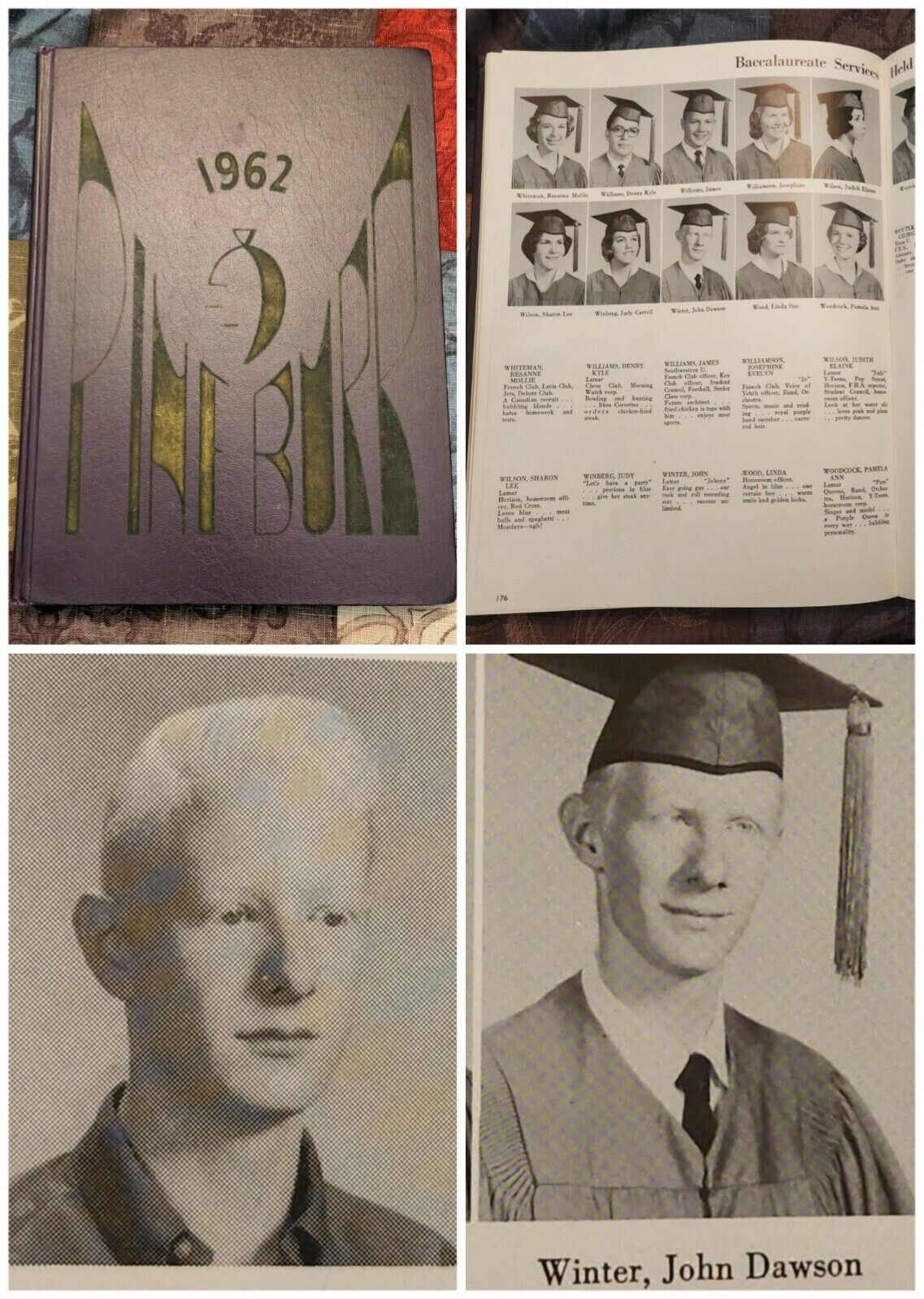 Johnny Winter Senior High School Yearbook 1962 Edgar 10th Grade Nice | eBay