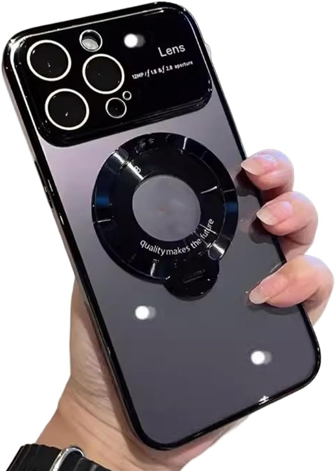 Bontezz Case, Large Window Phone Case Leak Label Magnetic Bracket for ...