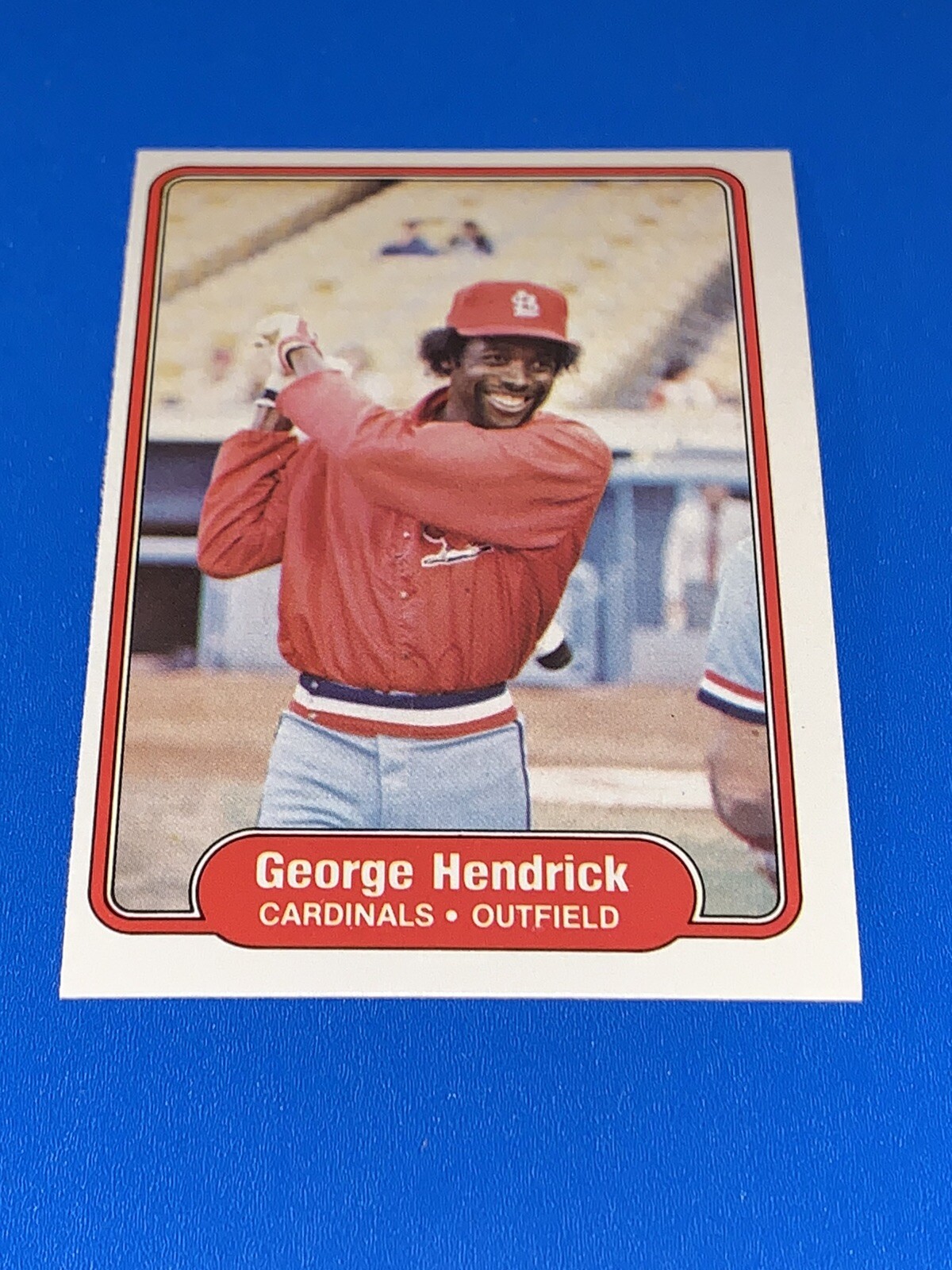 1982 Fleer George Hendrick Baseball Card #113 St. Louis Cardinals NM ...