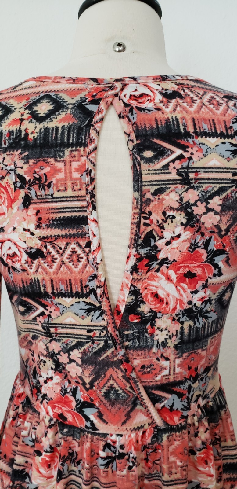 Anthropologie Dress New Size Medium Boho Aztec Cut Out Peasant Granny ...